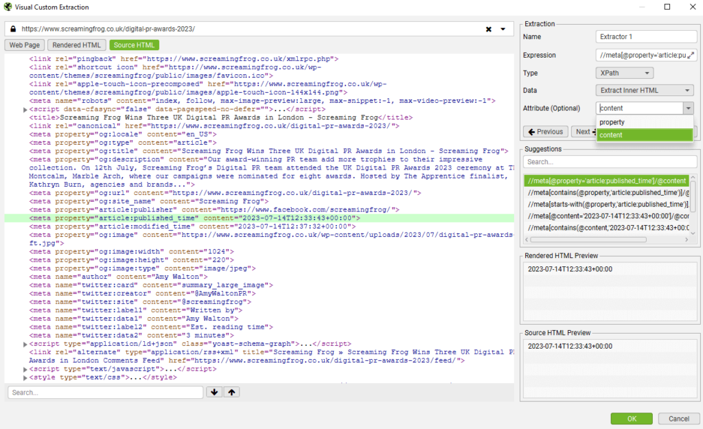 Web Scraper Tool - Screaming Frog