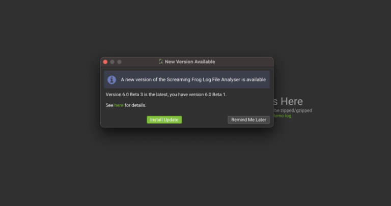 Screaming Frog Log File Analyser Update – Version 6.0 - Screaming Frog
