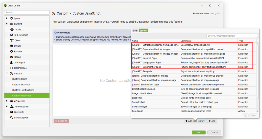 How to Crawl with ChatGPT - Screaming Frog